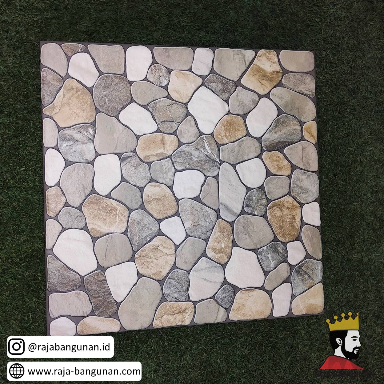 KERAMIK ARWANA ACROPOLIS GREY 40×40 | Raja Bangunan