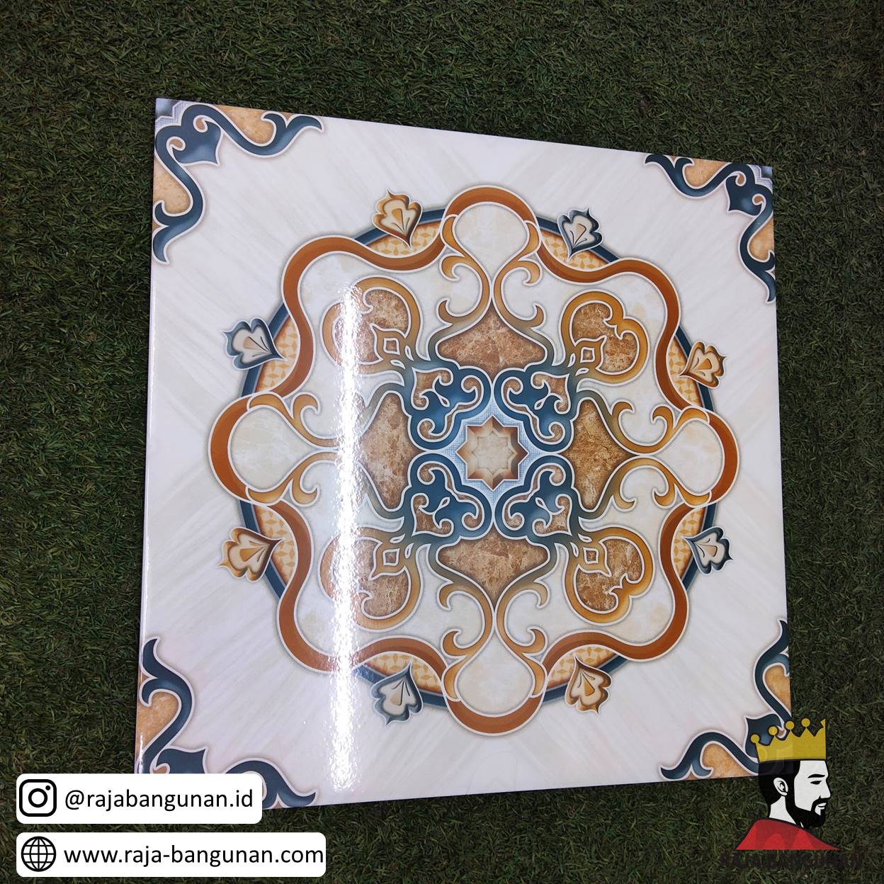 KERAMIK ARWANA ANDROMEDA BROWN 40×40 | Raja Bangunan