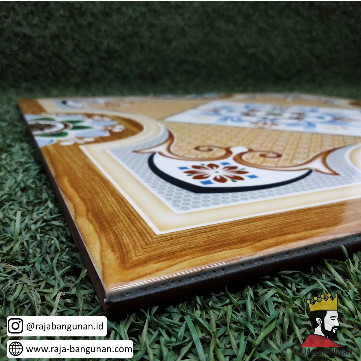 KERAMIK ARWANA ANTALYA BEIGE 40×40 | Raja Bangunan
