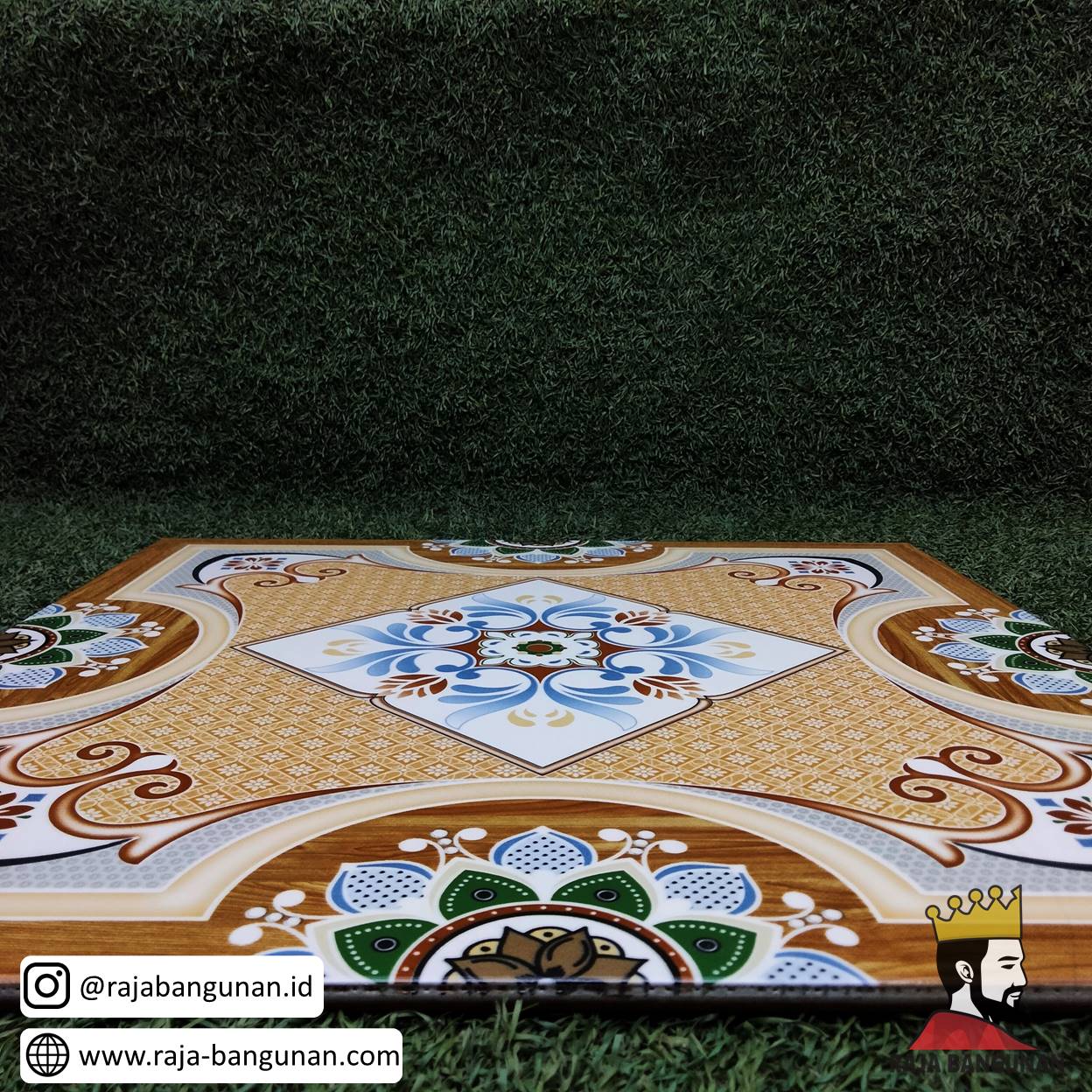 KERAMIK ARWANA ANTALYA BEIGE 40×40 | Raja Bangunan