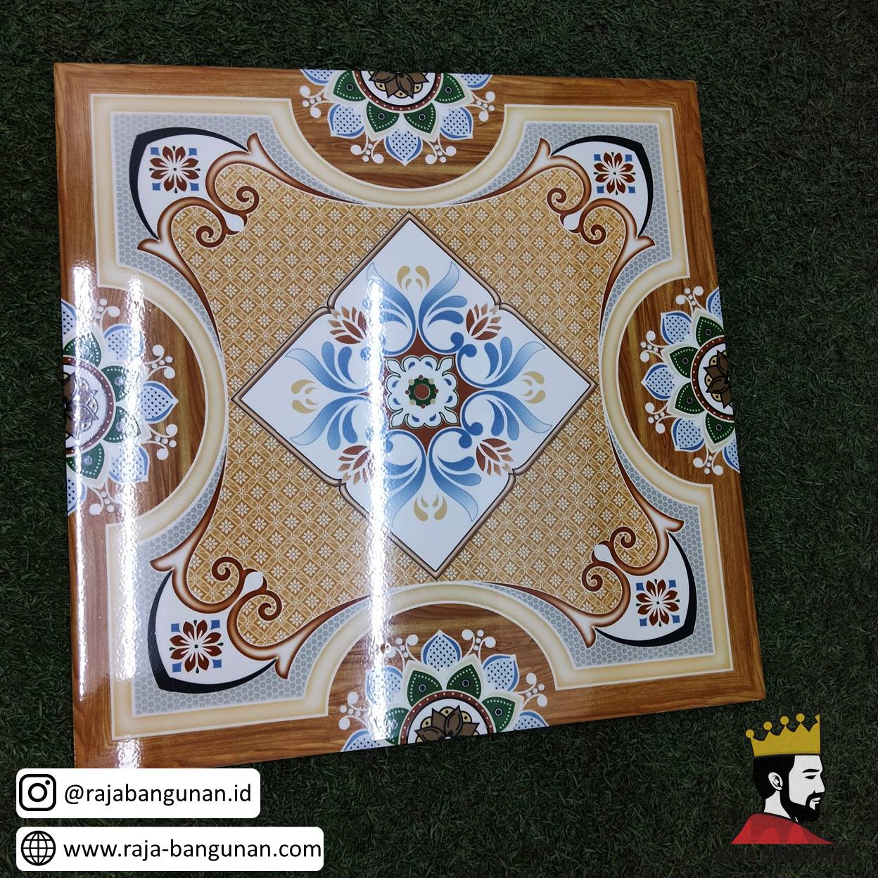 KERAMIK ARWANA ANTALYA BEIGE 40×40 | Raja Bangunan
