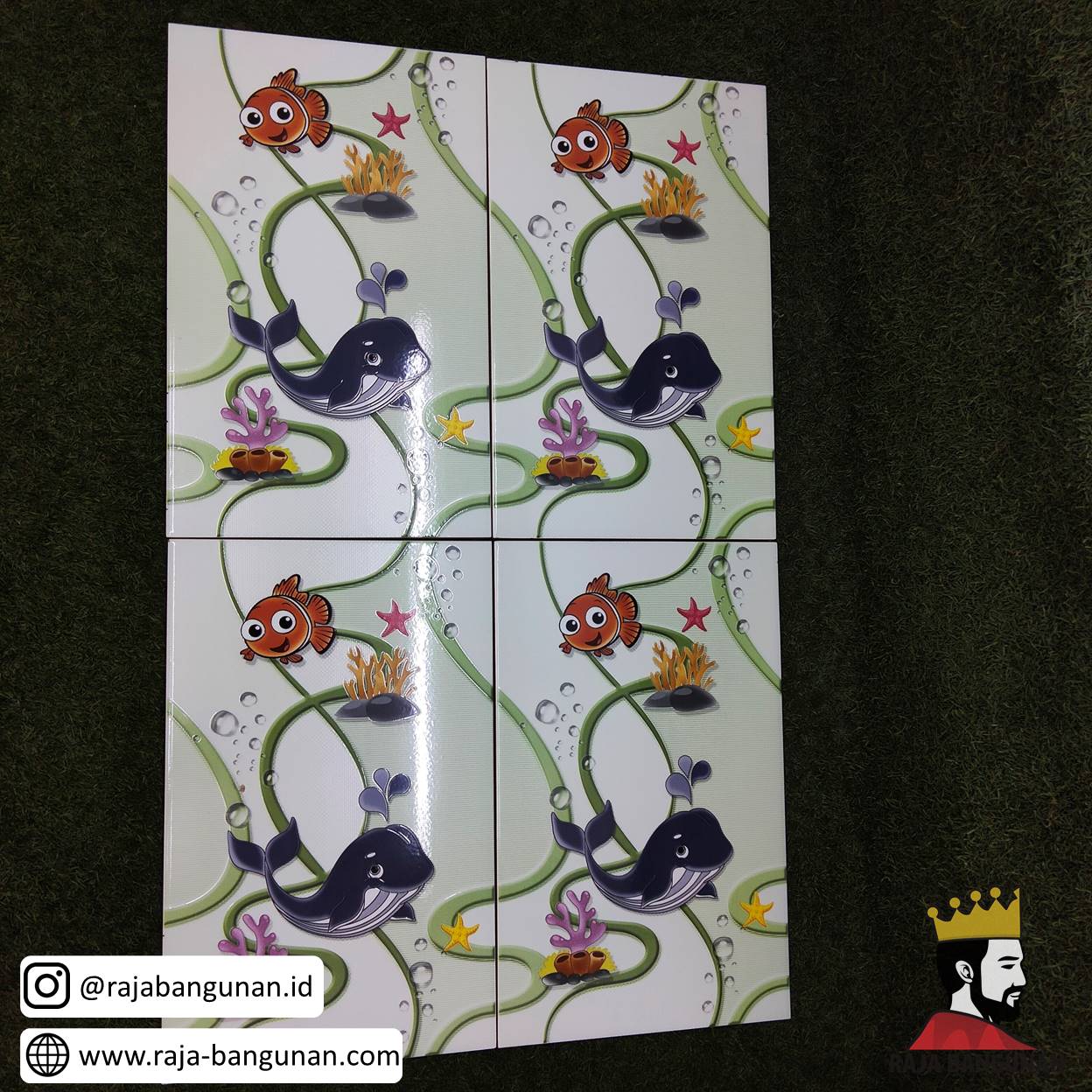 KERAMIK KOBIN BELUGA GREEN 25×40 | Raja Bangunan