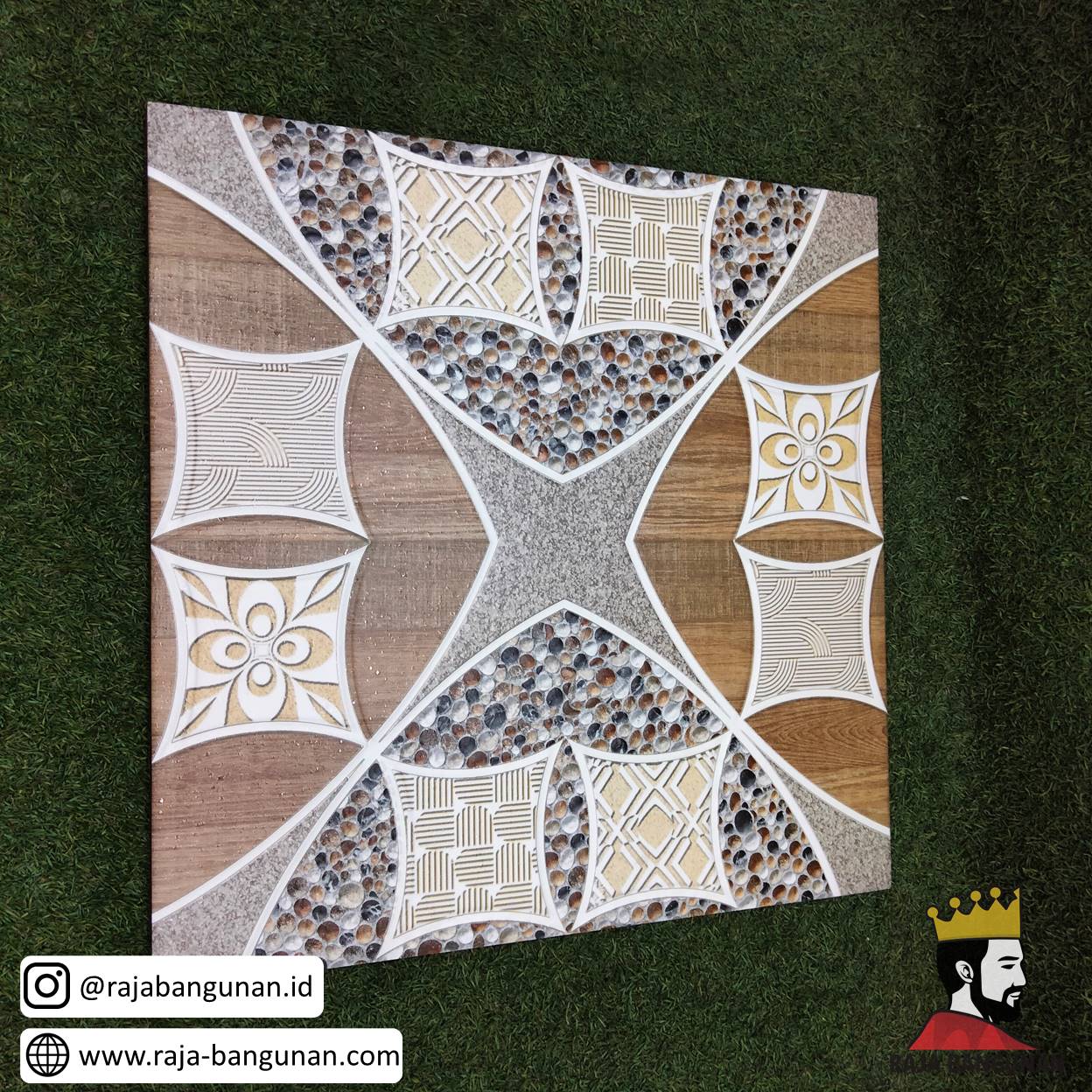 KERAMIK KOBIN MONTEROSA BROWN 50×50 | Raja Bangunan