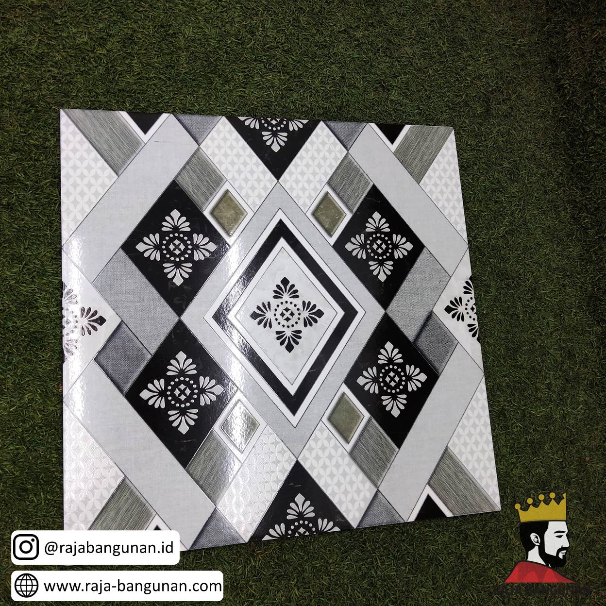 KERAMIK KOBIN OKINAWA GREY 40×40 | Raja Bangunan