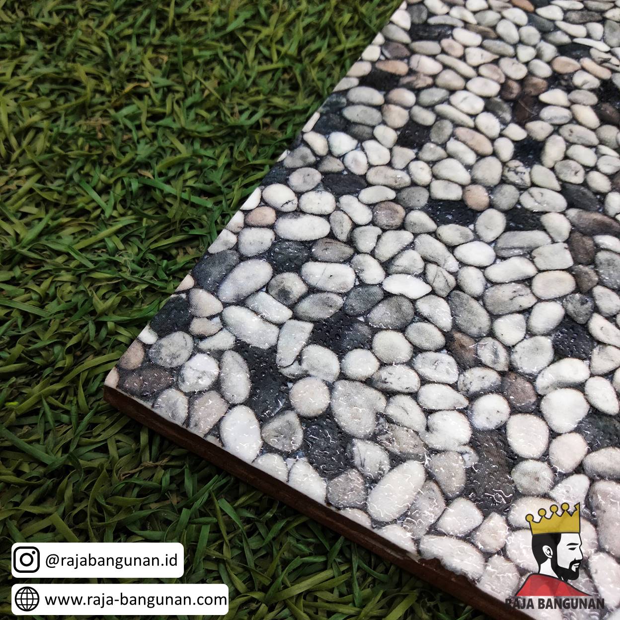 KERAMIK JUPITER RIVERSTONE GREY 40×40 | Raja Bangunan