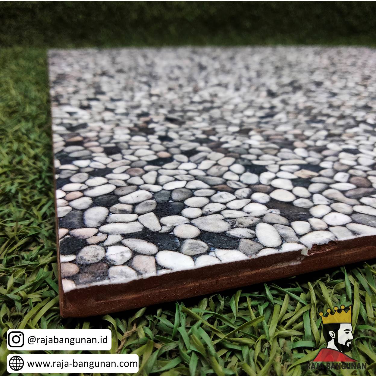 KERAMIK JUPITER RIVERSTONE GREY 40×40 | Raja Bangunan