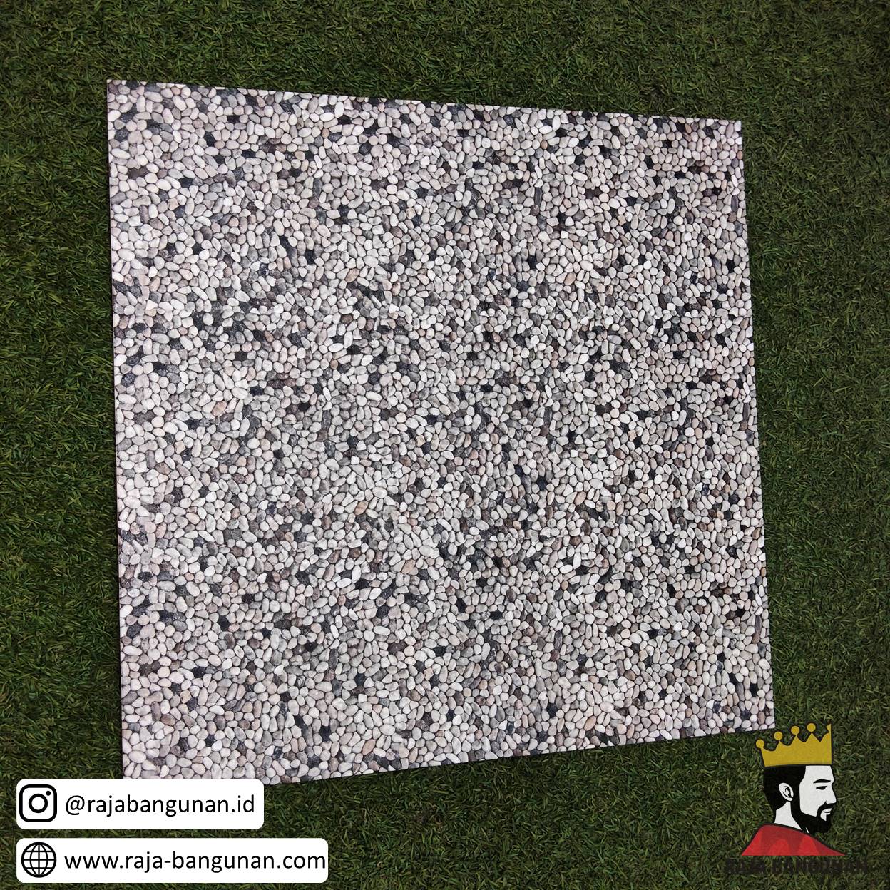KERAMIK JUPITER RIVERSTONE GREY 40×40 | Raja Bangunan