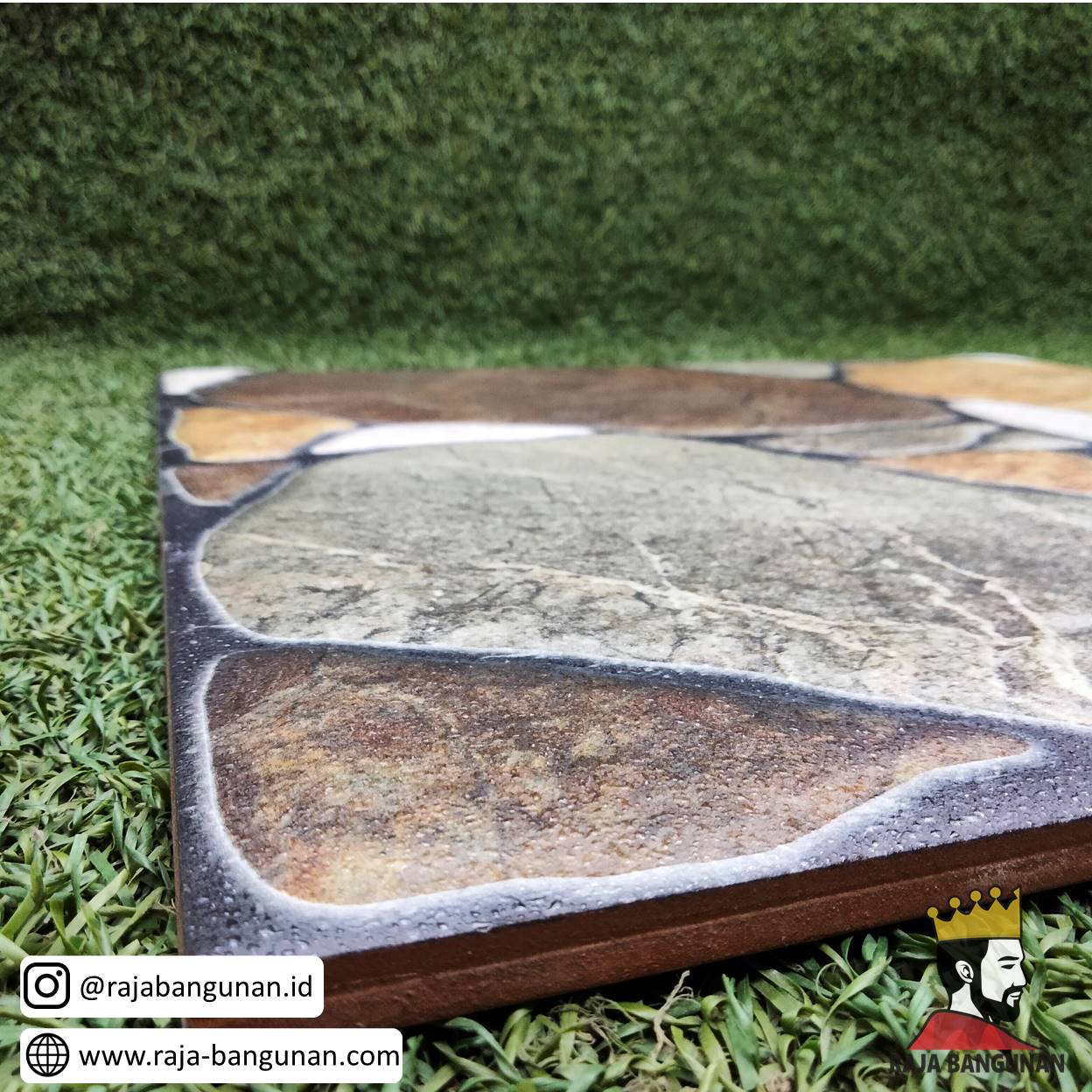 KERAMIK KOBIN VOLCANO BROWN 40×40 | Raja Bangunan