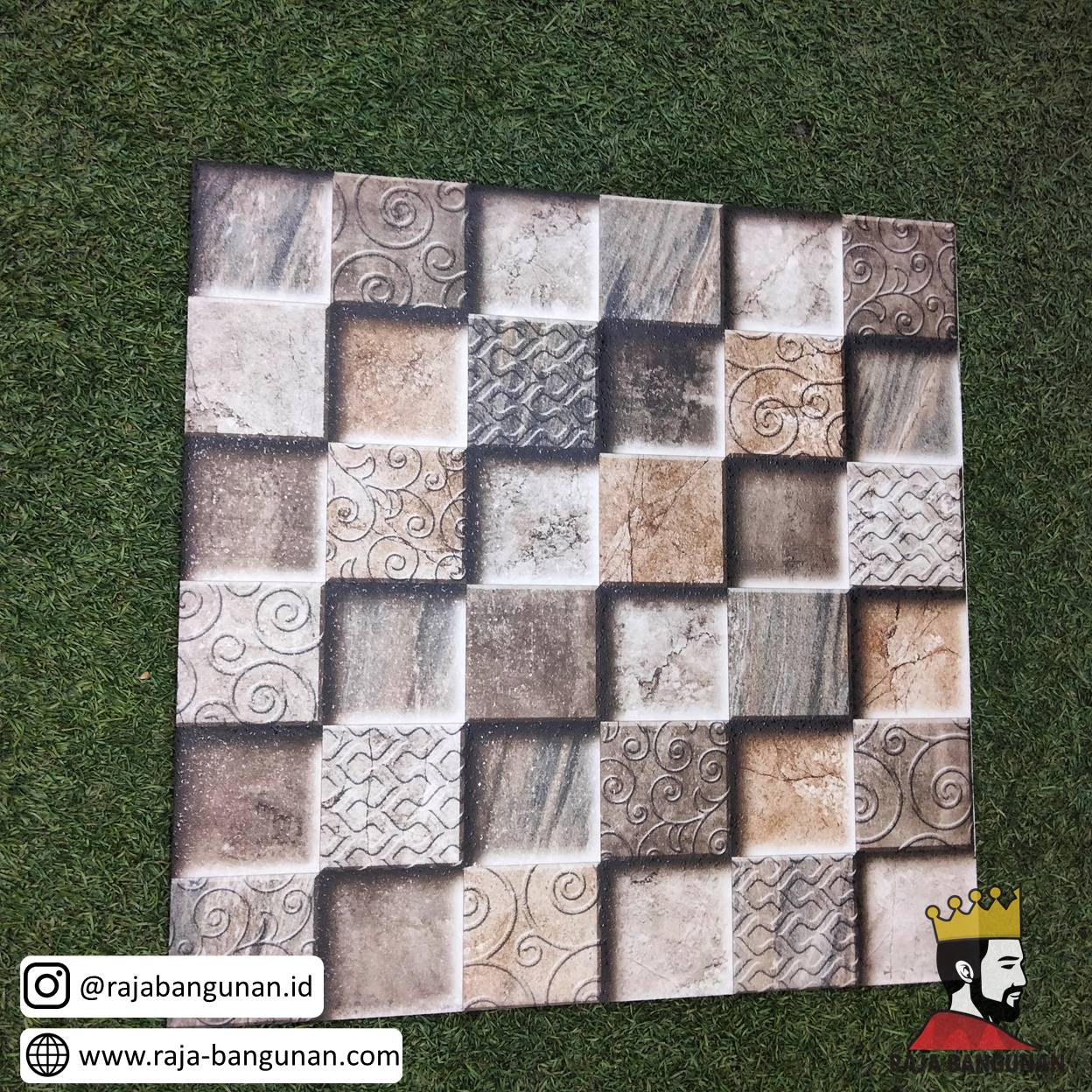 KERAMIK KOBIN ZENITH BROWN 40×40 | Raja Bangunan